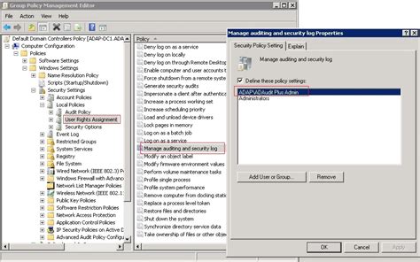 Required Privileges And Permissions In Adaudit Plus
