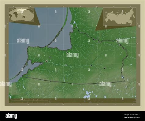 Kaliningrad Région De Russie Carte Daltitude Colorée En Style Wiki