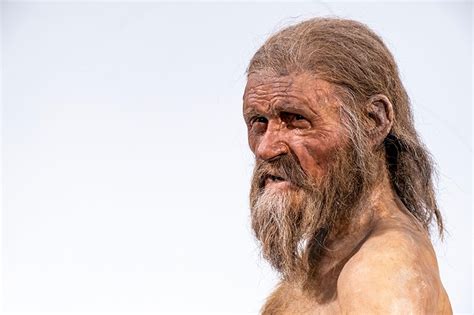 Ötzi The Iceman Has A New Look Balding And Dark Skinned
