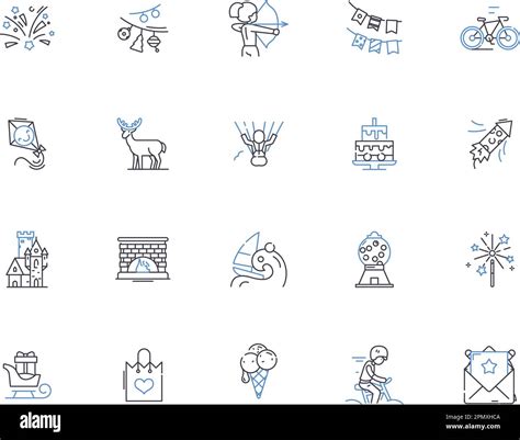 Hitech Business Outline Icons Collection Technology Innovation Automation Robotics