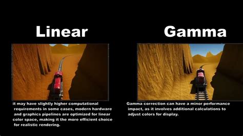 unity3d gamma vs linear color space visual comparison youtube
