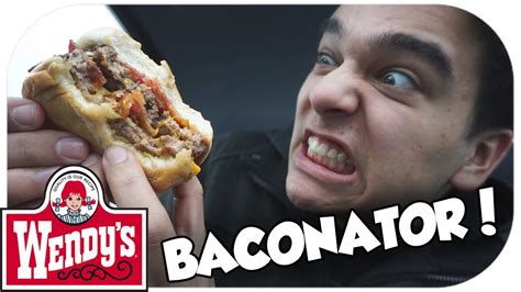 The Baconator Wendys Food Review 2015 Youtube