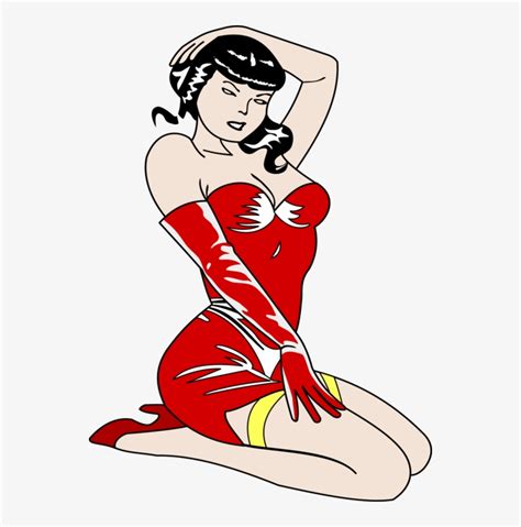 Pin Up Girl Computer Icons Drawing Female Sex Worker Cartoon Free Transparent PNG Download