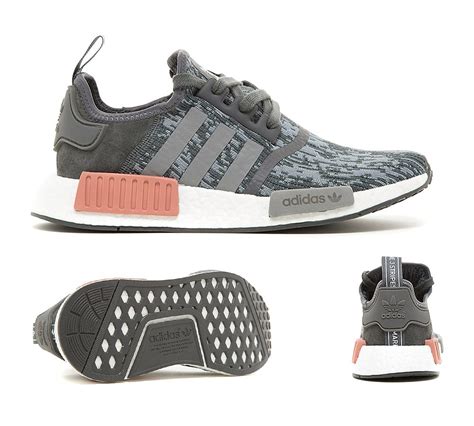 Adidas Originals Womens Nmd R1 Trainer Grey Grey Pink Footasylum