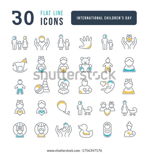 Set Vector Line Thin Icons International Stock Vector Royalty Free Shutterstock