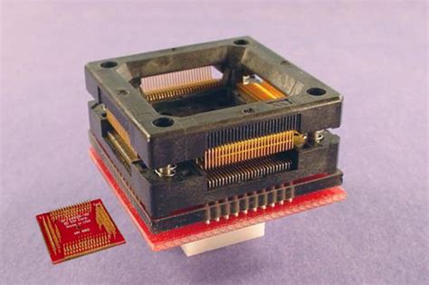 Aprilog TQFP ZIF Sockets To QFP TQFP SMT Component Site Pads