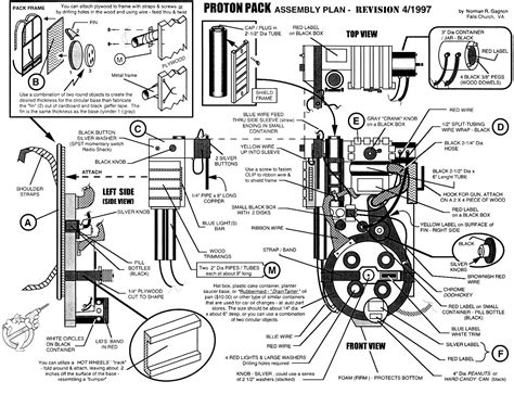 Proton Pack Schematics Ghostbusters Proton Pack Schematics