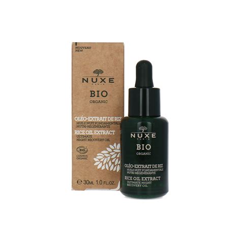 Nuxe Bio Rice Oil Extract Night Recovery Oil 30 Ml En Ligne