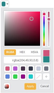 ASP NET MVC JQuery Color Picker Control Syncfusion