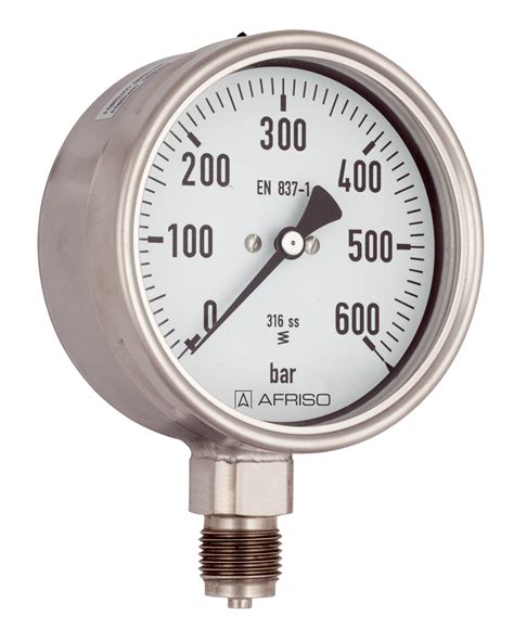 Rohrfeder Chemiemanometer Typ D Afriso Afriso