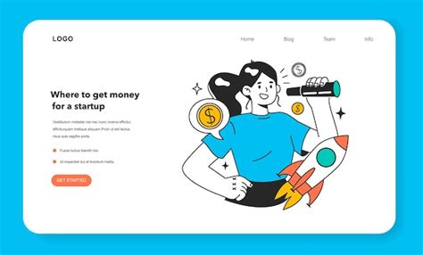 Premium Vector Start Up Financing Where You Can Get Money For Your