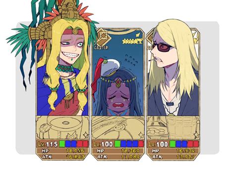 Scheherazade Tezcatlipoca And Quetzalcoatl Fate And More Drawn By Ochi Gero Danbooru