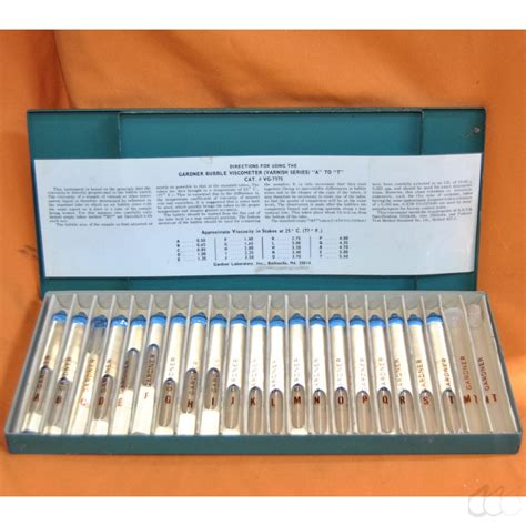 Gebrauchtes Gardner Bubble Viscometer A T 50 550 Mm² S 150 00
