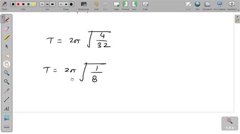 Solvedthe Period The Time Required For One Complete Oscillation Of A
