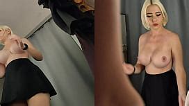Anastasia Ocean Naked In Fitting Room With Open Curtain Flashing