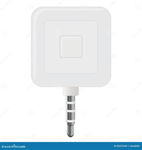 Square Card Reader Stock Vector Illustration Of Card 63473343