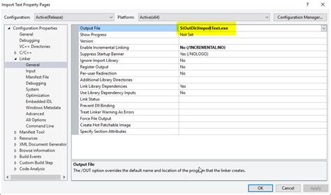 Visual Studio Outdir Targetname Targetext Lib