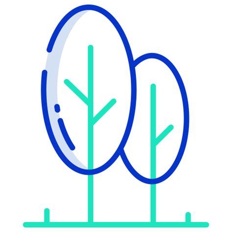 Trees Icongeek Outline Colour Icon