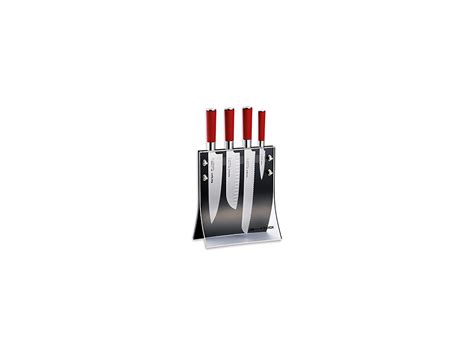 Knivblok Med Indhold F Dick Red Spirit Inkl 4 Knive