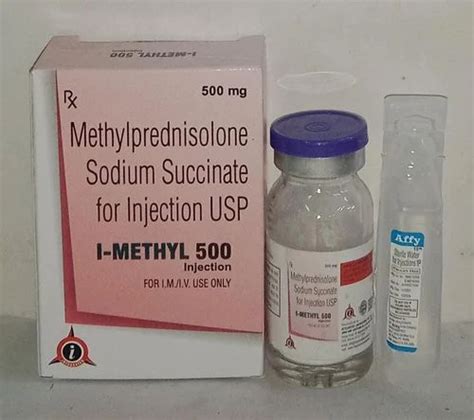 Methylprednisolone Sodium Succinate For Injectioni I Methyl 500 Injection At Rs 1250 Piece