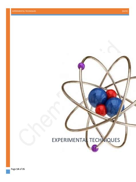 Chapter 2 Experimental Techniques Notes Pdf