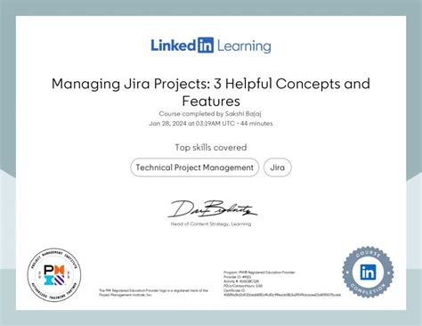 Sakshi Bajaj On Linkedin Certificate Jira Technicalprojectmanagement