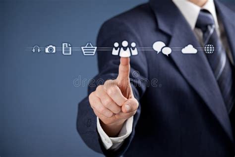Conceito Social Dos Media Imagem De Stock Imagem De Grupo 28159131