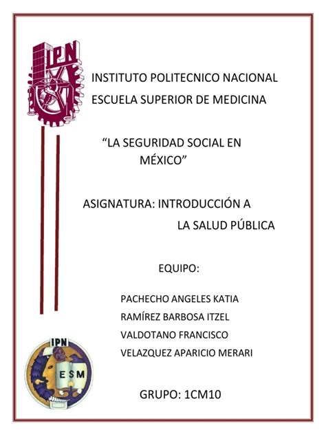 Seguridad Social En México Pdf Seguridad Social México