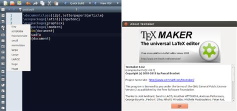 Fontsize Texmaker Toolbar More Buttons Tex Latex Stack Exchange