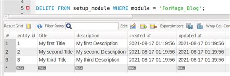 Magento Install Data
