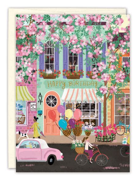 Street Scene Birthday Card Biely And Shoaf Co