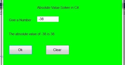Free Programming Source Codes And Computer Programming Tutorials Absolute Value Solver In C