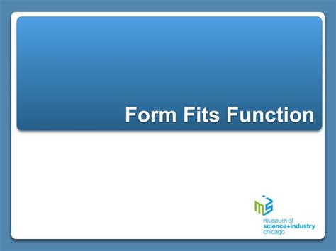 form fits function pptx