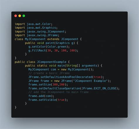 Jcomponent Trong Java Swing W Seo C Ch S D Ng Jcomponent Java Swing