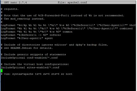 Apache Syntax Error On Line 226 But Line 226 Is Empty Stack Overflow