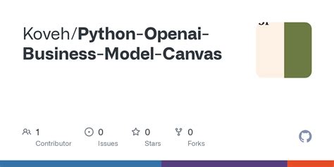 Github Kovehpython Openai Business Model Canvas