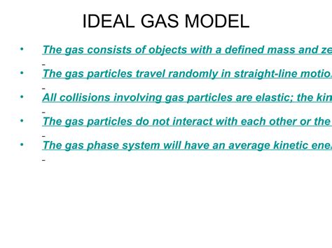 The Kinetic Theory Of Gases PPT Chemistry Science