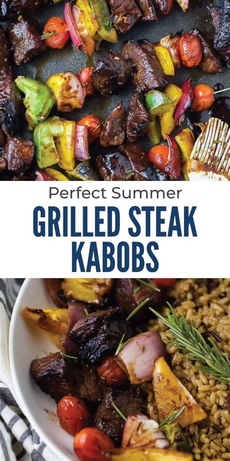 Grilled Balsamic Beef Kabobs Easy Steak Kabob Recipe For The Grill