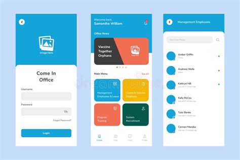 проект приложения управления Иллюстрация вектора иллюстрации