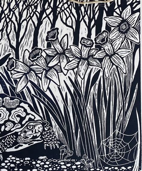 Pin By Jennifer Ray On Sgraffito Flowers Linocut Linocut Art Flower Drawing Tutorials