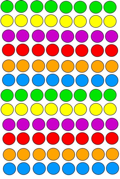 Circulos De Colores Para Imprimir