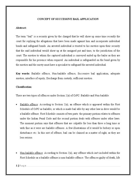 Successive Bail Application Pdf Bail Public Sphere