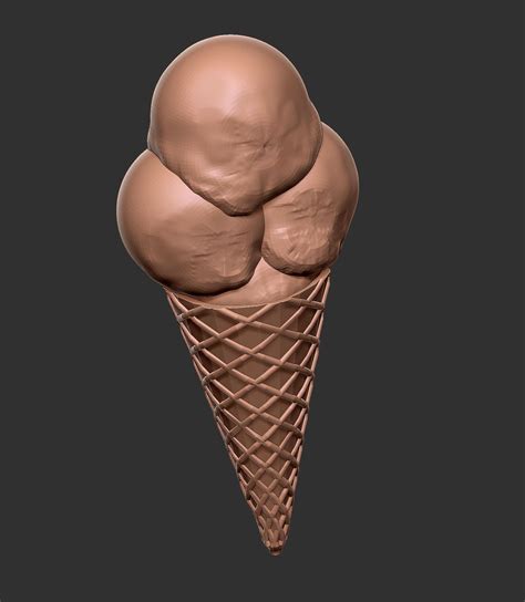 아이스크림 3d 모델 1 Stl Obj Ztl Free3d