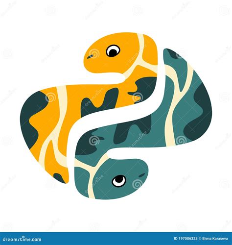 Python Code Language Sign Programming Coding And Developing Concept Stock Vector Illustration