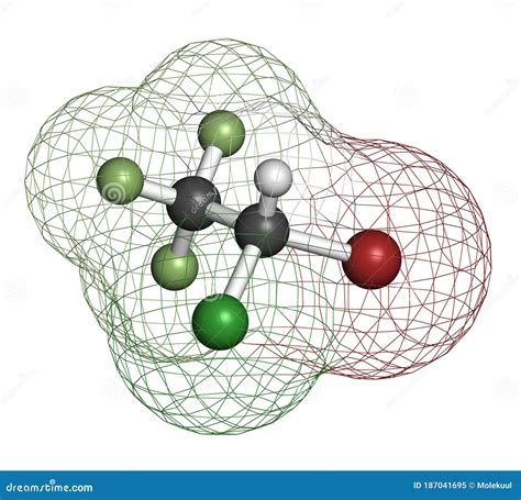 Halothane General Anesthetic Drug Molecule Stock Illustration Illustration Of Disease