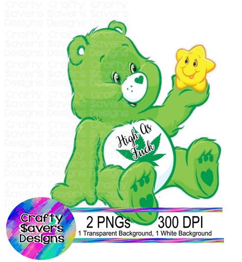Swear Bear Green High Af Etsy Uk