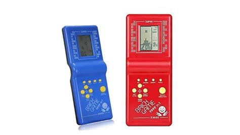 Retro Classic Brick Game Toy Tetris Hand Held Lcd Electronic Set Of 2