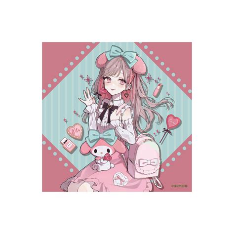 アクリルブロック 赤倉×はぴだんぶい 02 マイメロディ描き下ろしイラスト マイルストン 商品詳細