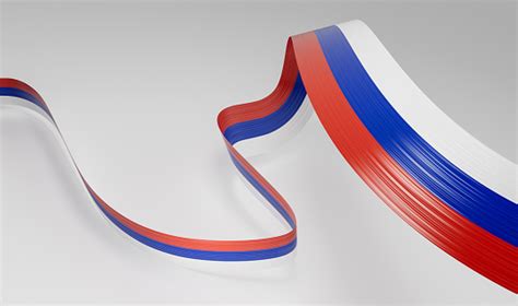 러시아 국가의 3d 국기 3d 흔들리는 리본 깃발은 흰색 배경 3d 그림 0명에 대한 스톡 사진 및 기타 이미지 0명 3