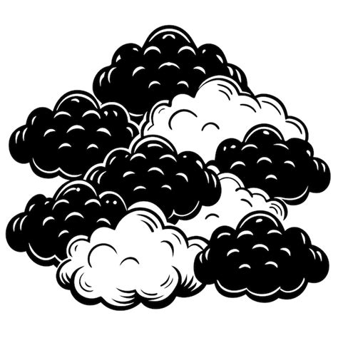 Hand Drawn Clouds Collection Premium Ai Generated Vector